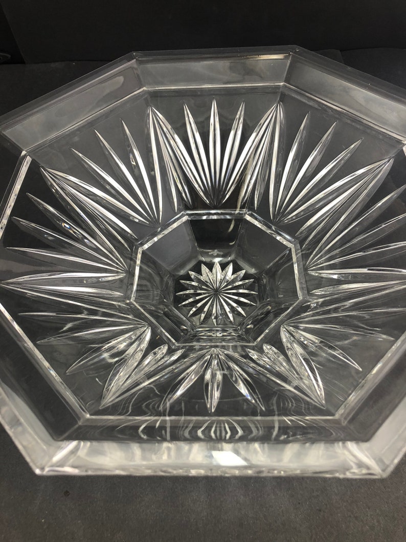 Waterford 12 Inch Octagonal Crystal Centerpiece. Waterford - Etsy