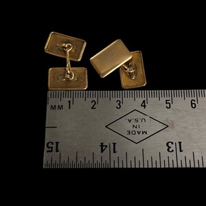 Edwardian Gold Filled Rectangular Cufflinks Antique Gold Filled Cufflinks Antique Cufflinks ...