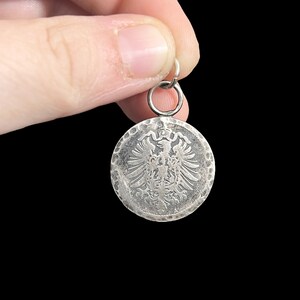 Antique German Coin Watch Fob. Victorian Sterling Coin Pocket Watch Fob ...