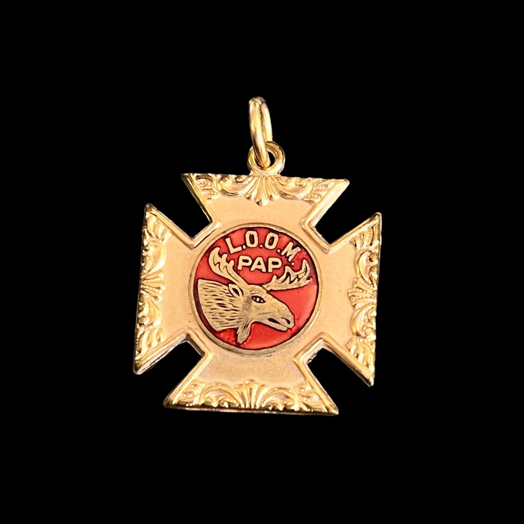 Victorian Moose Watch Fob. Loyal Order of the Moose Watch Fob. LOOM PAP ...
