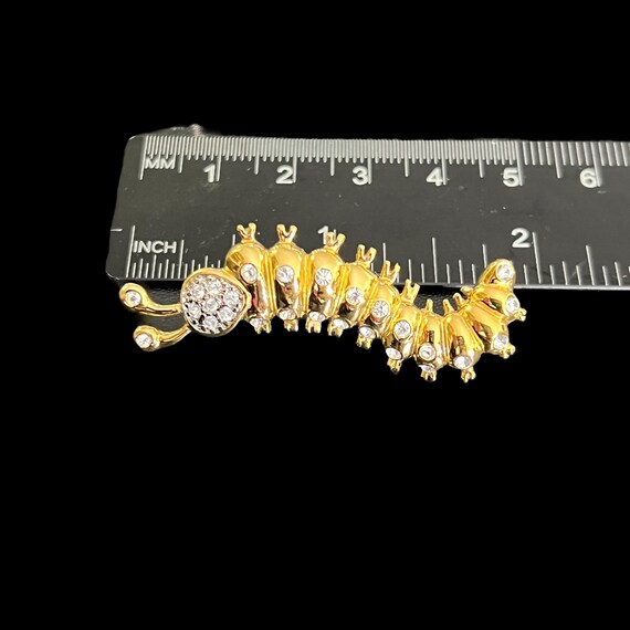 Signed Butler Caterpillar Brooch - Butler Rhinestone … - Gem
