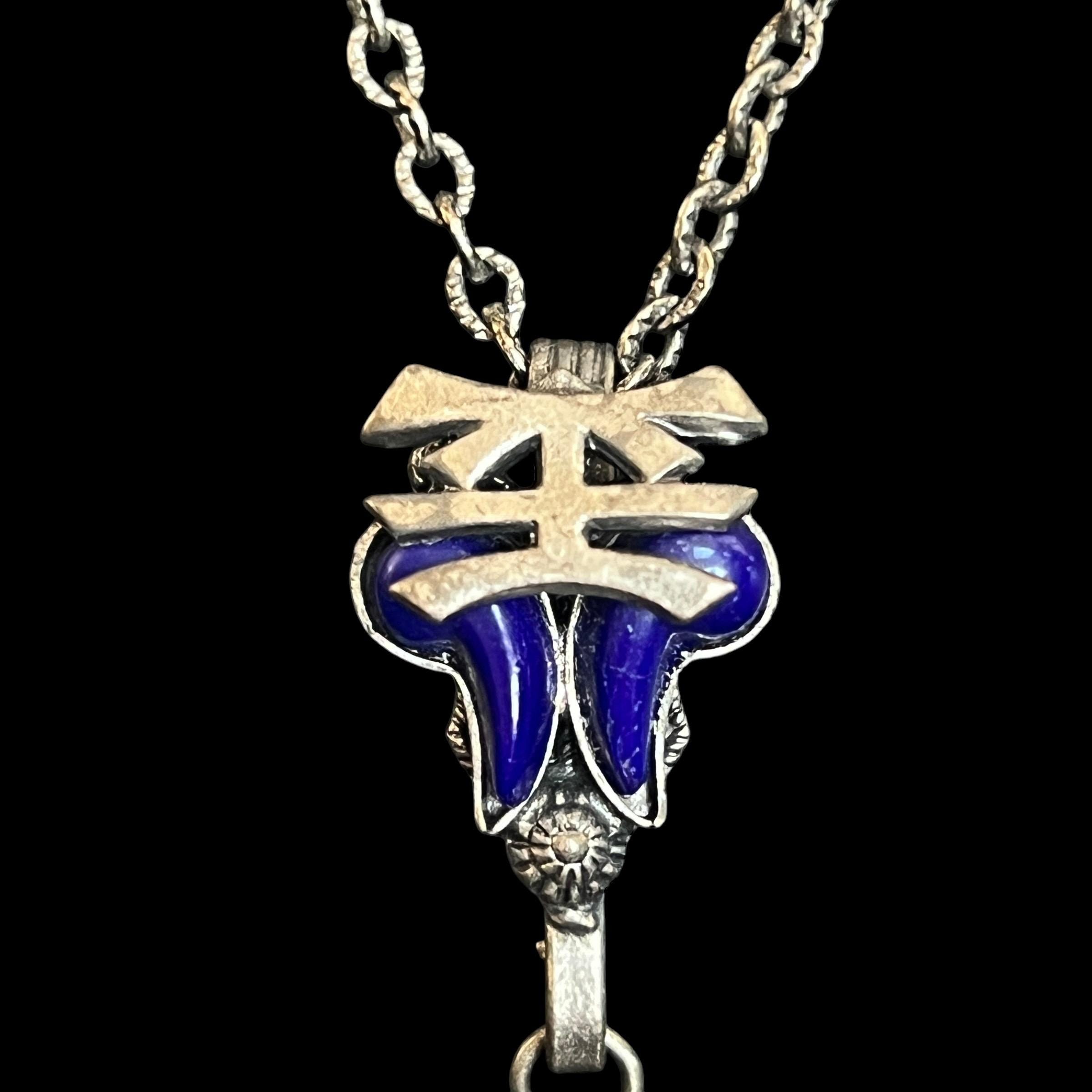 Rare 1930’s Max Neiger Chinese Revival Pendant With Blue Glas - Neiger ...