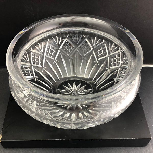 Irish Cut Crystal Glass Bowl - Etsy