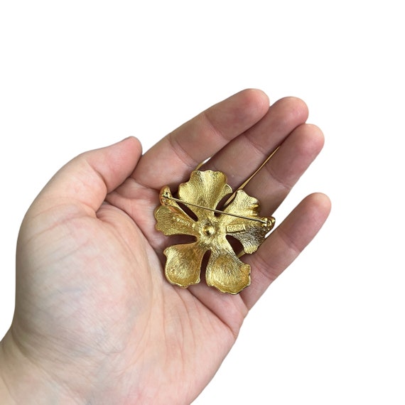 Rare Marcel Boucher Gold Flower Brooch. Vintage Bouch… - Gem