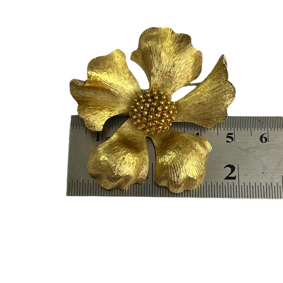 Rare Marcel Boucher Gold Flower Brooch. Vintage Bouch… - Gem
