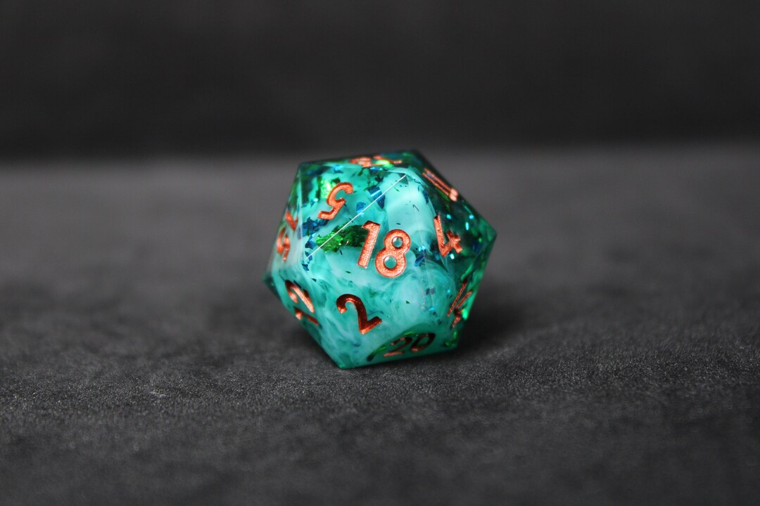 Complete Handmade Sharp Edge Dnd Polyhedral Dice Set for Dungeons ...