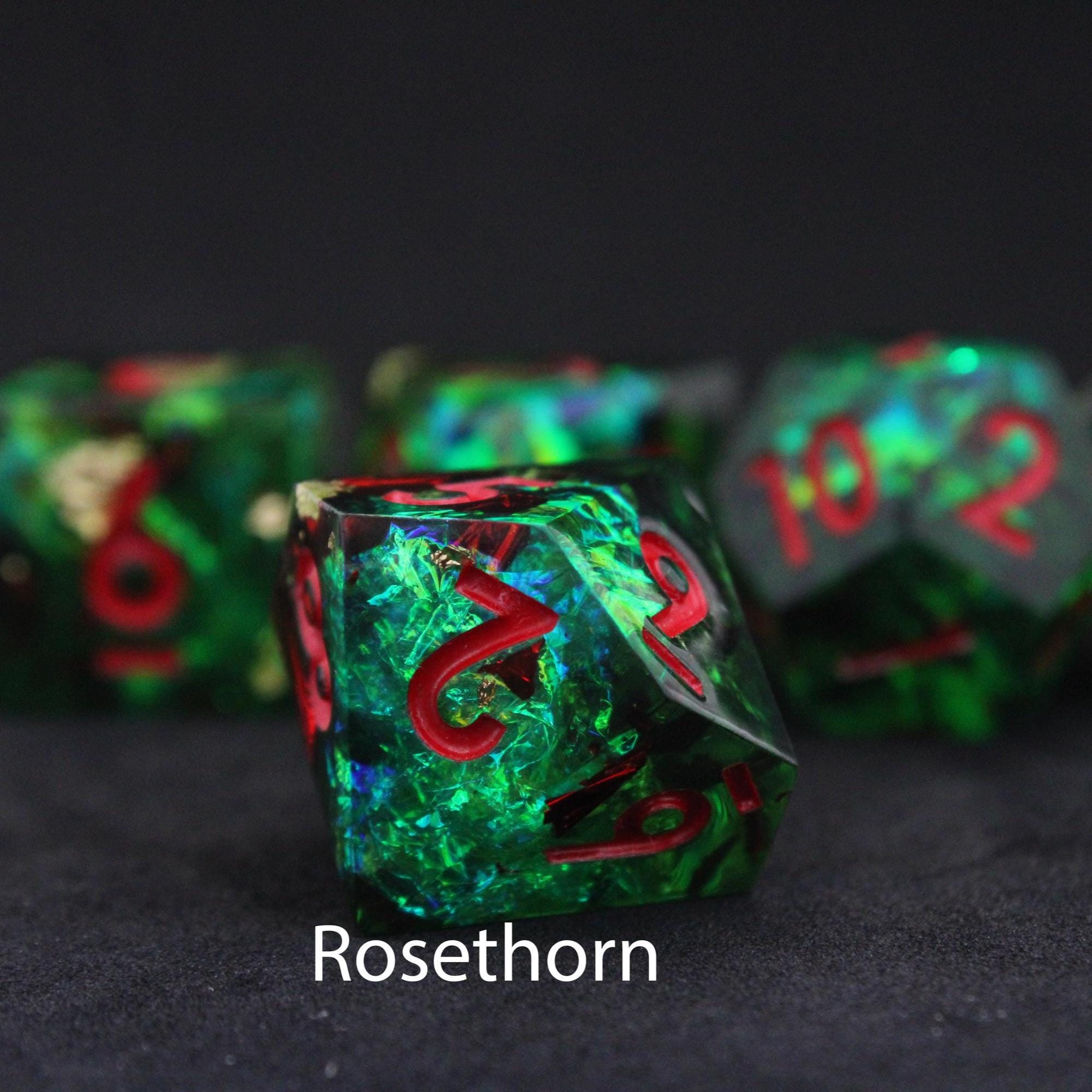 Sharp Edge Dice Set Polyhedral RPG Dnd Pathfinder D20 Handmade Gift D&D ...