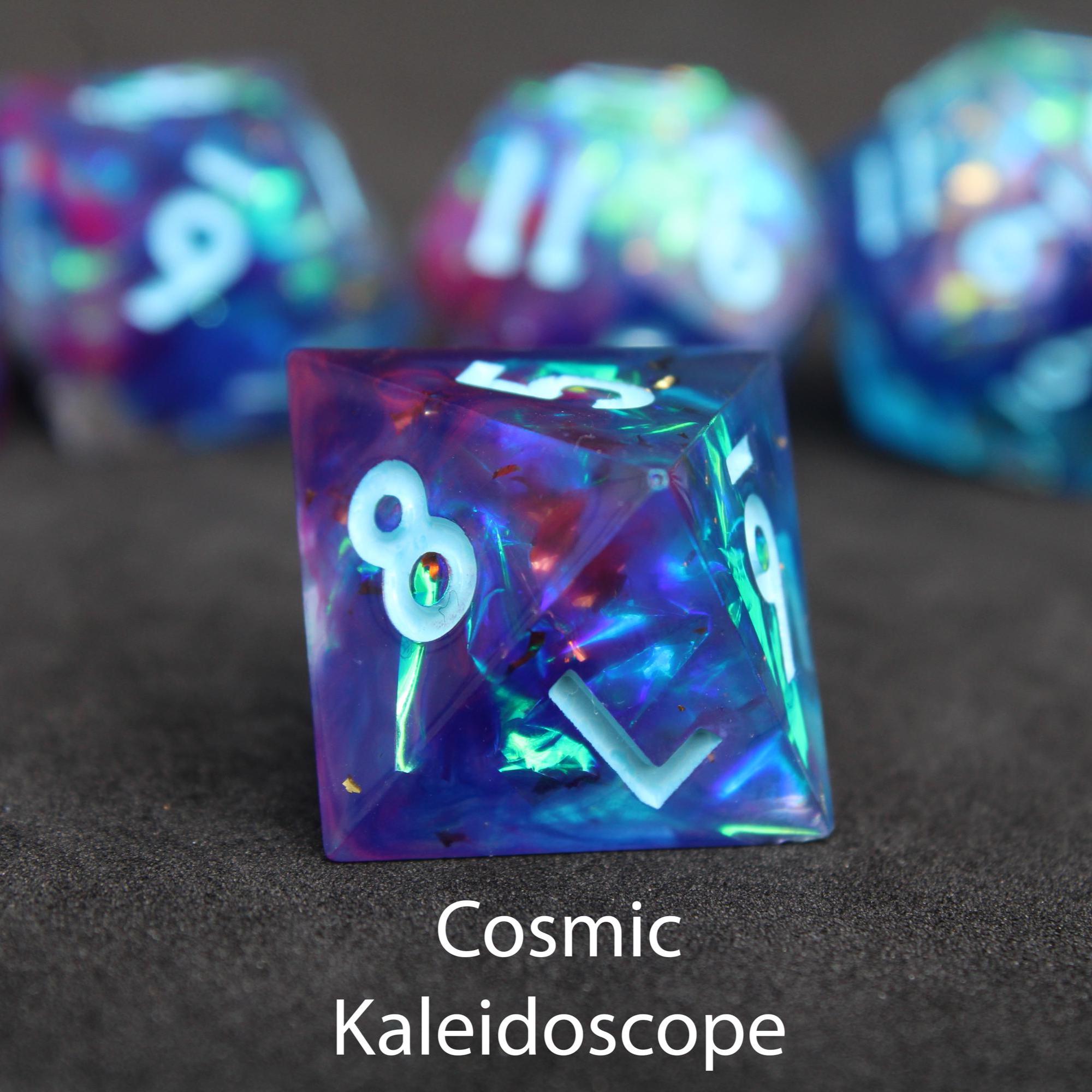 Sharp Edge Dice Set Polyhedral Dnd Pathfinder Flower Water Storm D20 ...