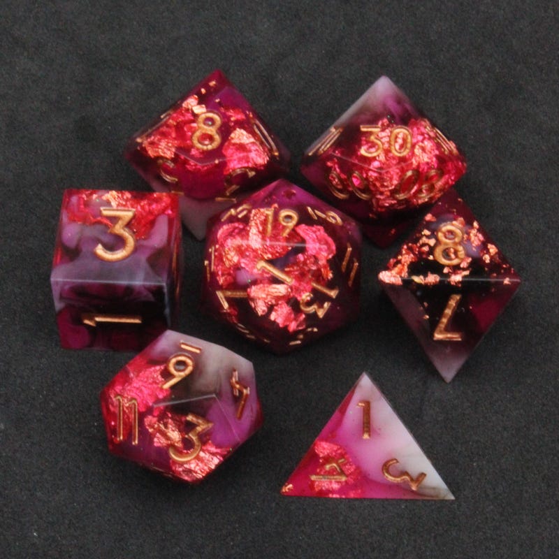 Cool Red Dice Sets - Etsy