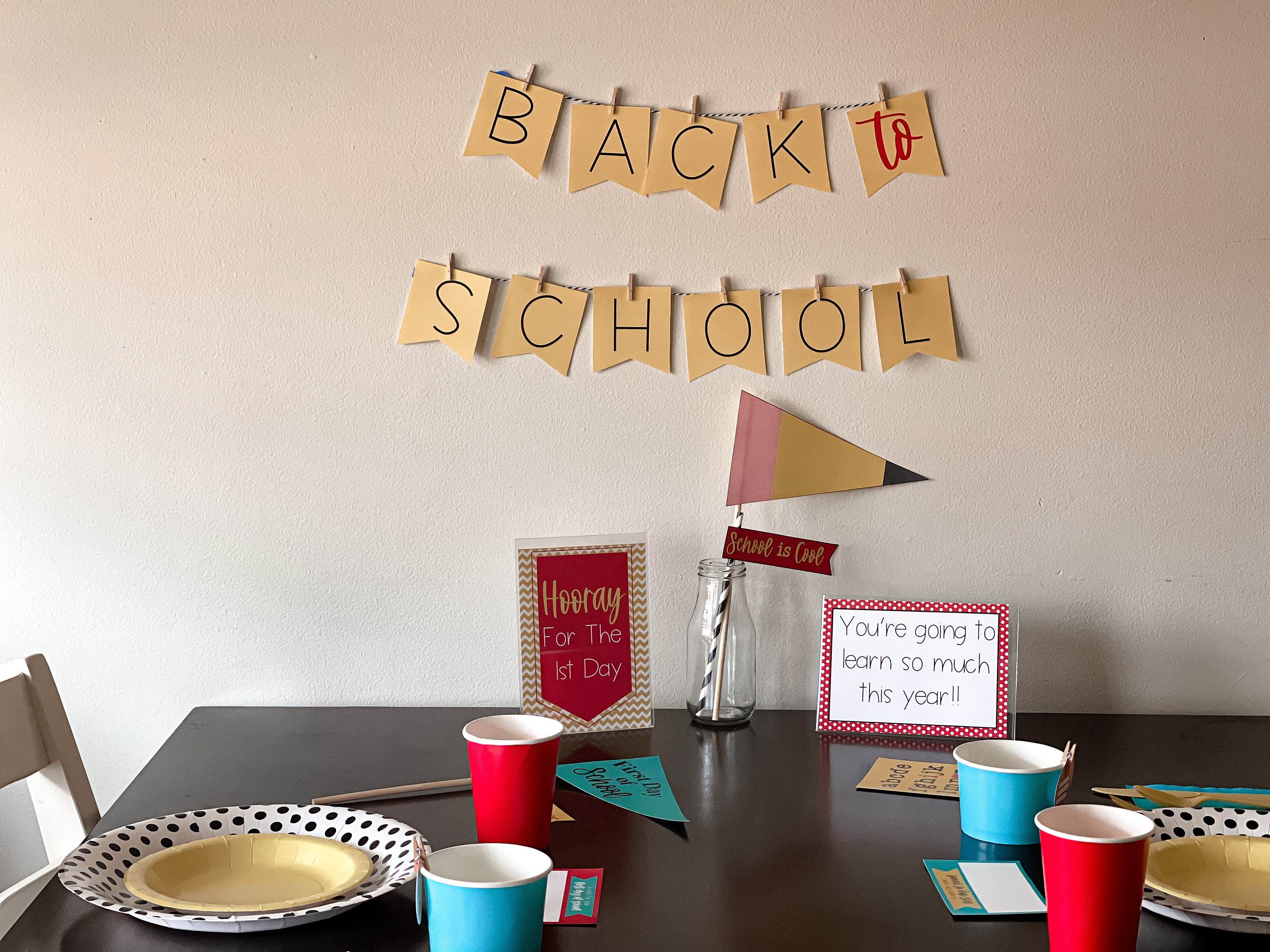 First Day of School Breakfast, Back to School Decor, Back to School ...