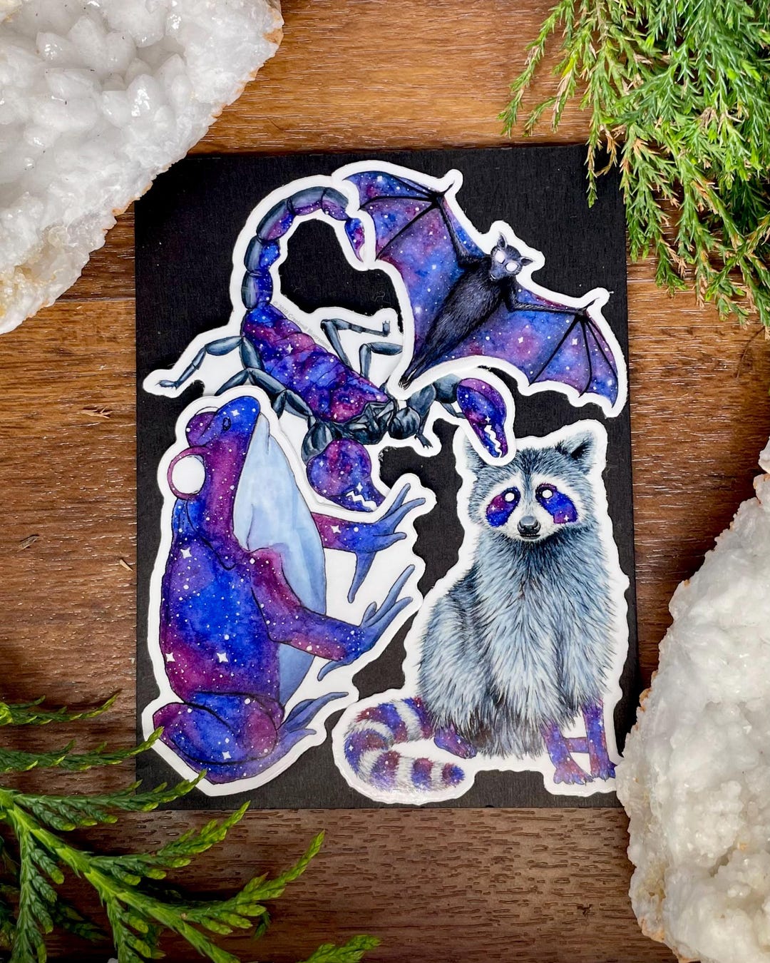 Nocturnal Creatures Sticker Set – Choose 4 Custom Stickers – Ink ...