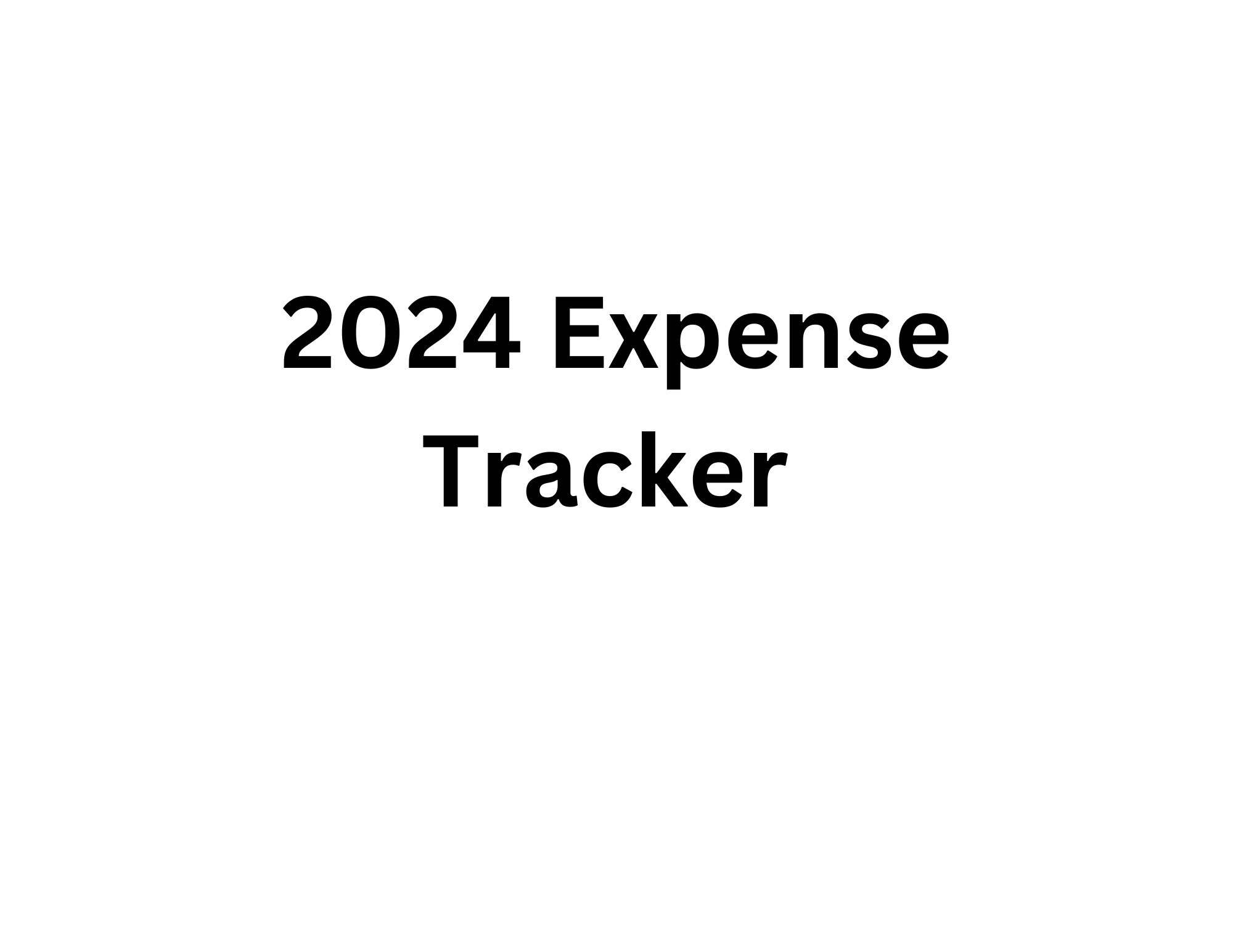 2024 Digital Download Excel Expense Tracker - Etsy