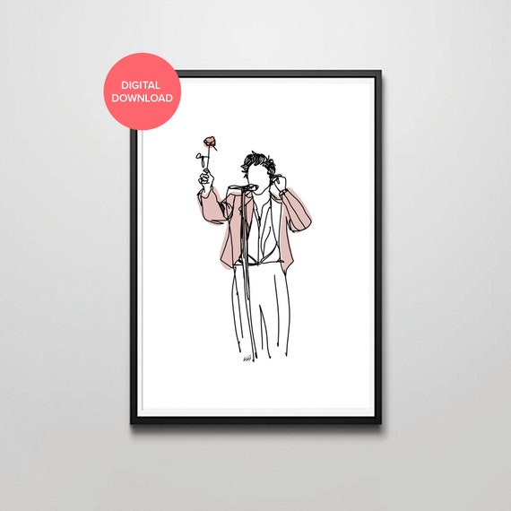 DIGITAL DOWNLOAD Harry Styles Art Print // Wall Poster - Etsy