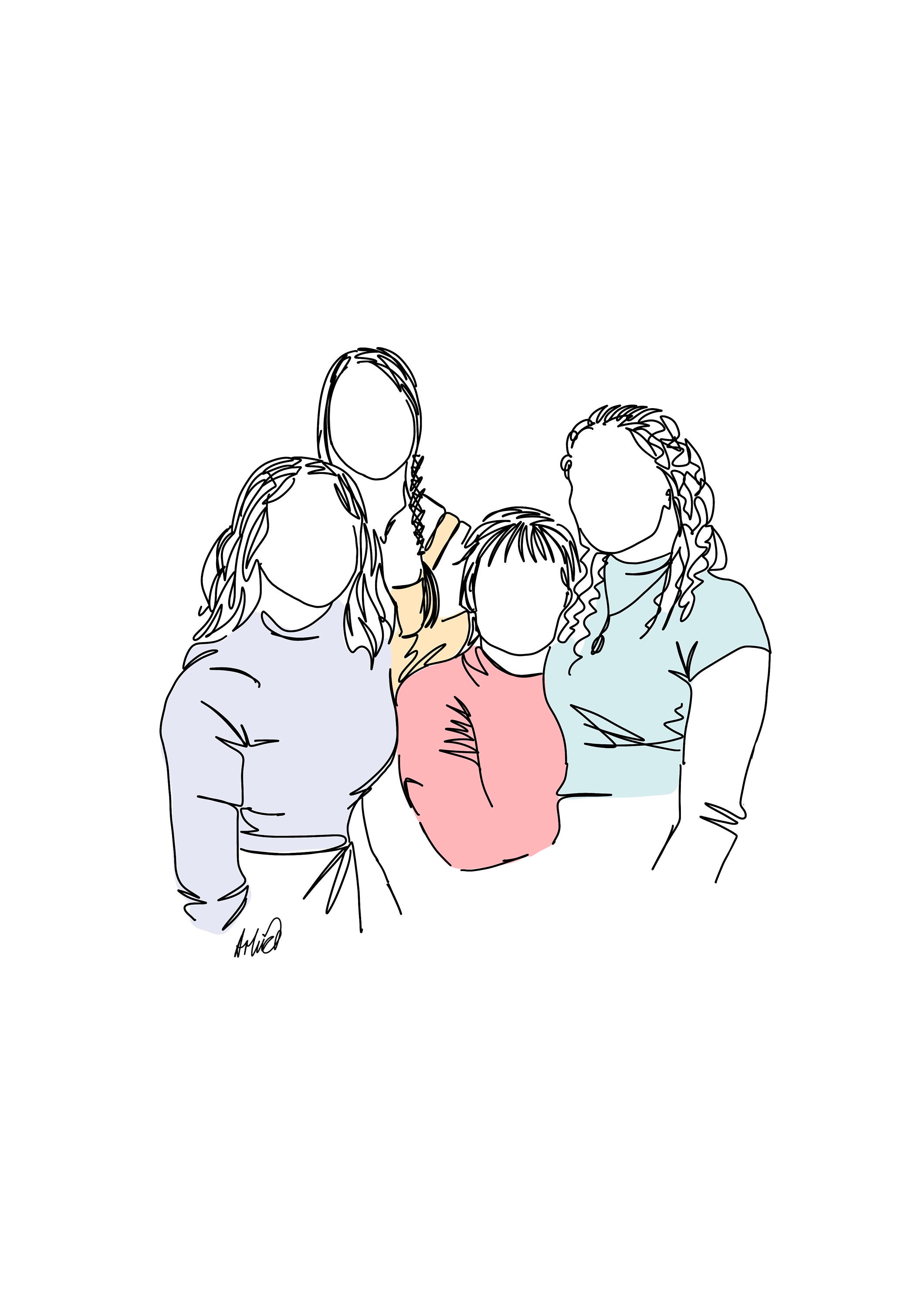 Custom Drawing Print // Personalised Art - Etsy UK