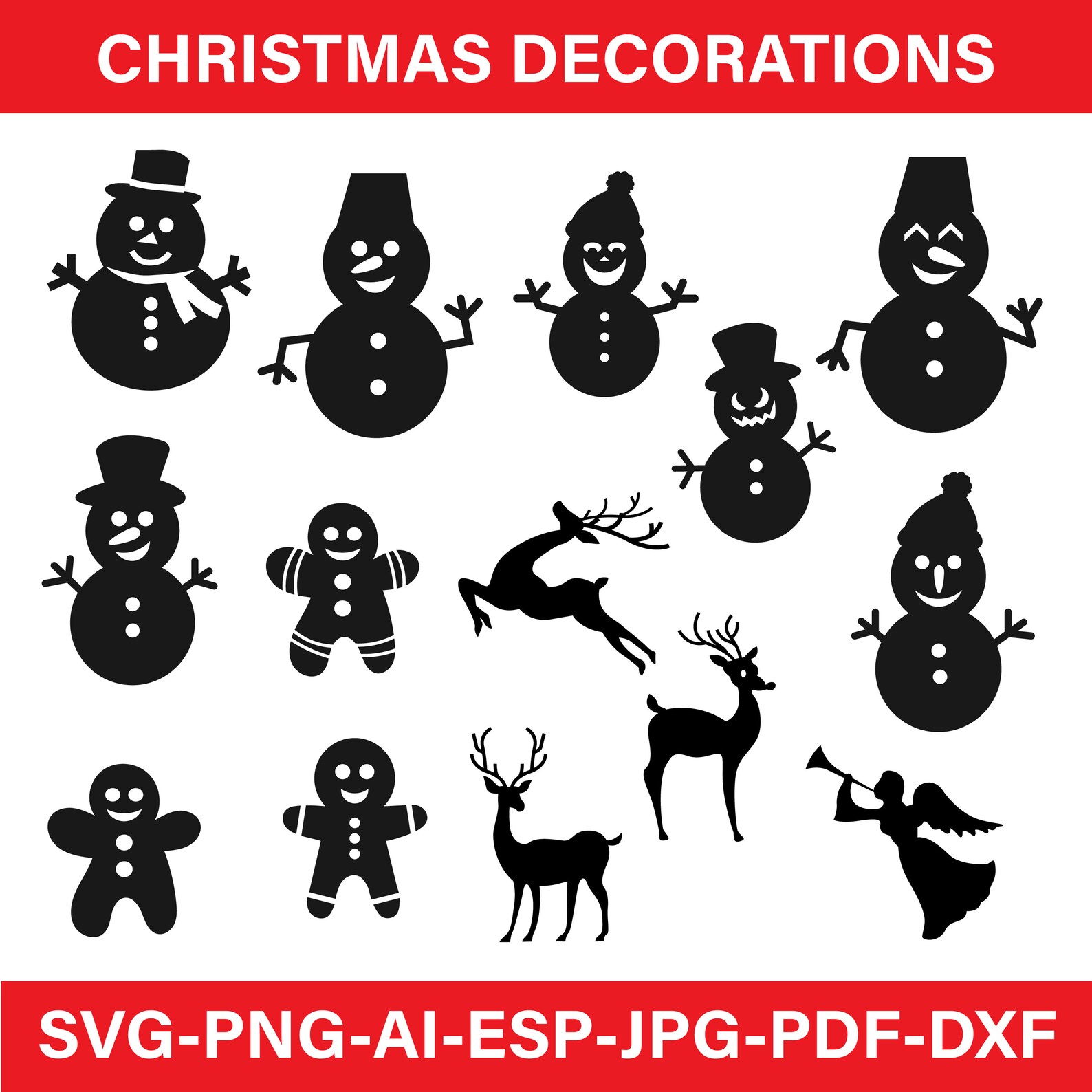 CHRISTMAS MEGA PACK : 150 Designs by Graphic Machine Winter & Holiday ...