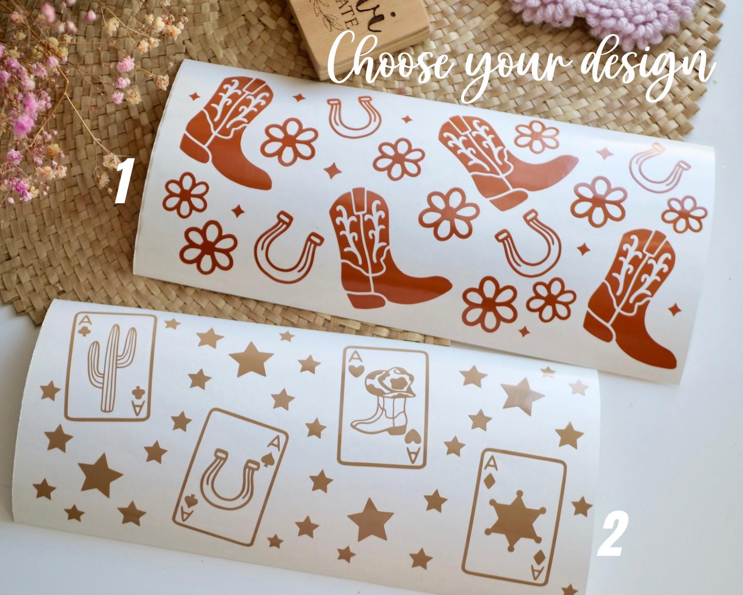 Western Cowboy Vinyl Decal Stickers, Cup & Tumbler Decals - Etsy