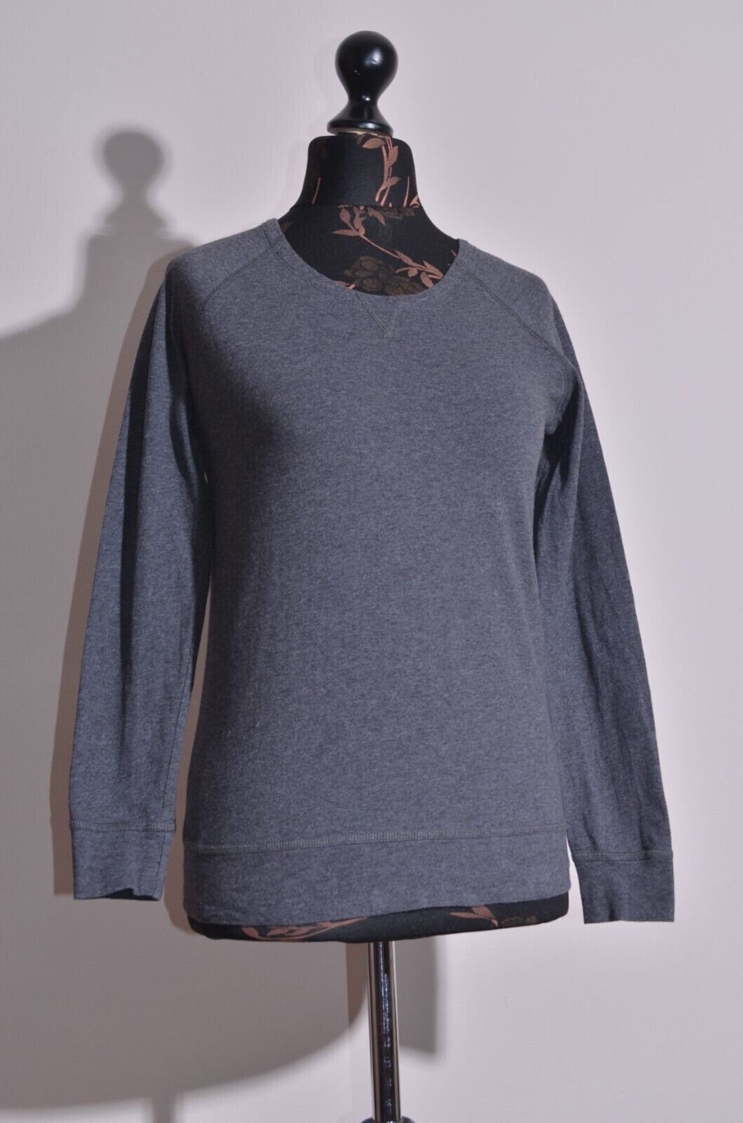 TOAST Women's Crew Neck Long Sleeve Cotton Grey Sweatshirt Jumper Size ...