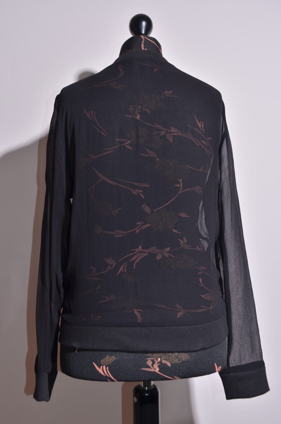 ALL SAINTS Womens Plethen Top Jumper Oversized Black Chiffon Size M - Etsy
