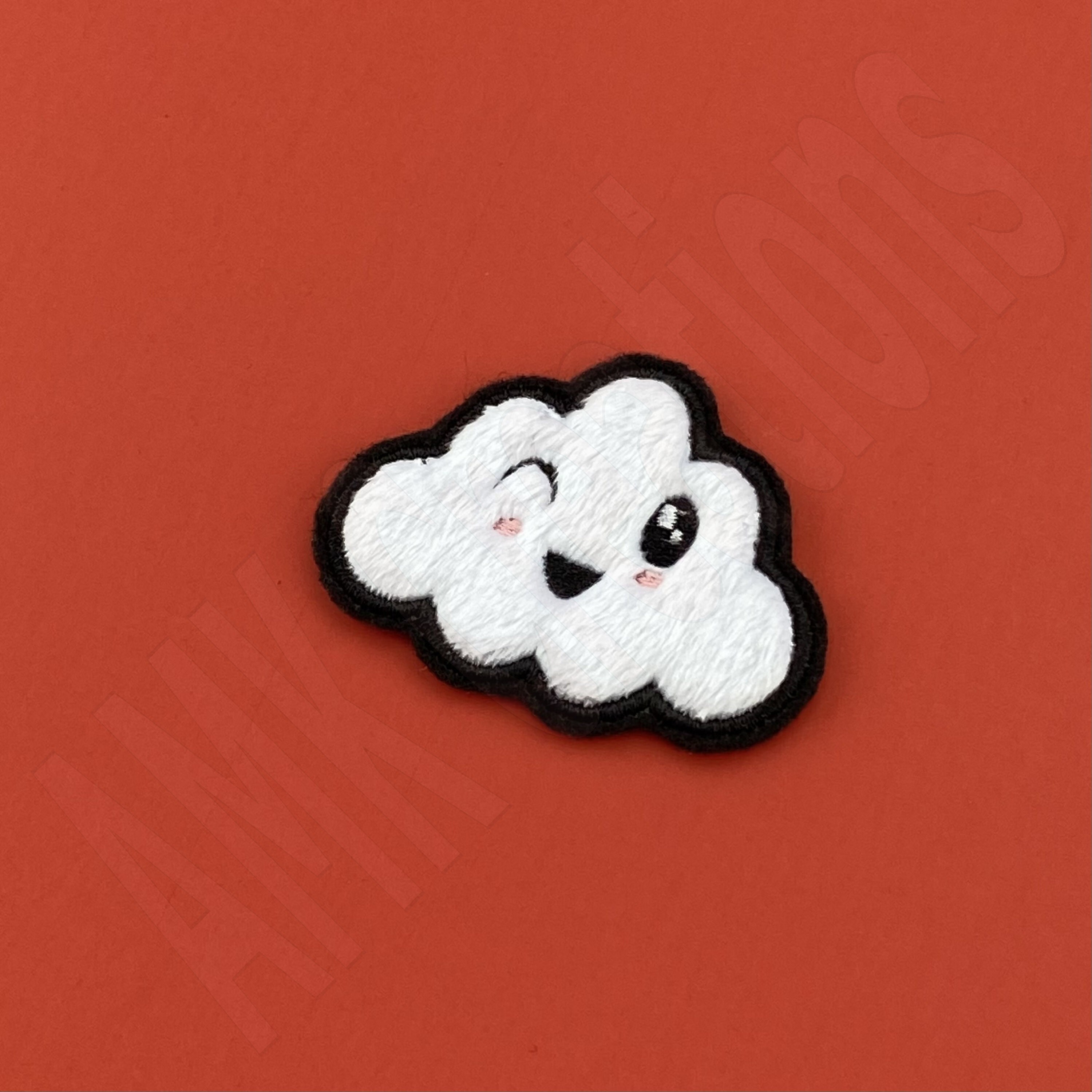 Furry Cloud Embroidered Patch Cute Cloud Applique Patch White ...
