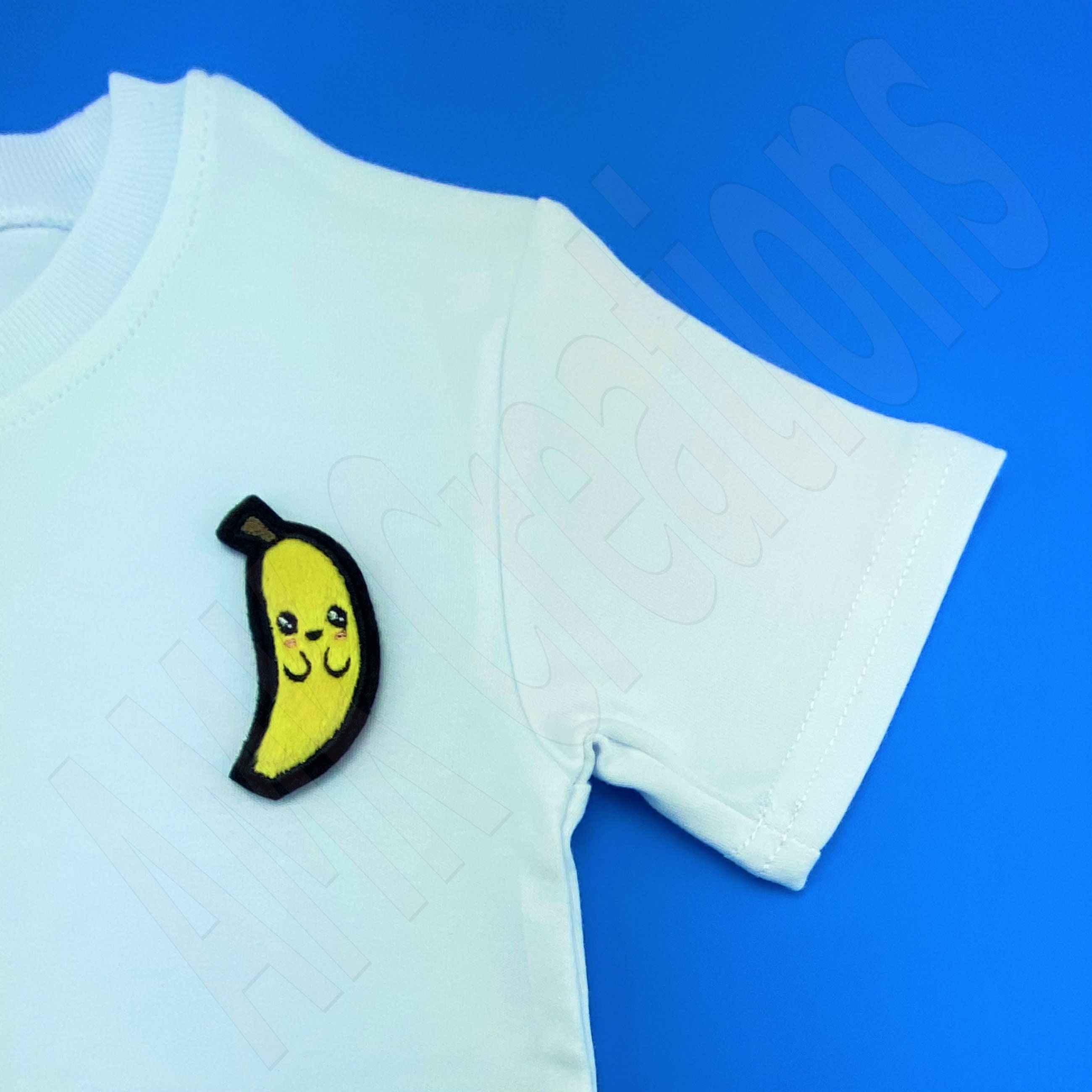 Furry Banana Embroidered Patch Cute Banana Applique Patch - Etsy