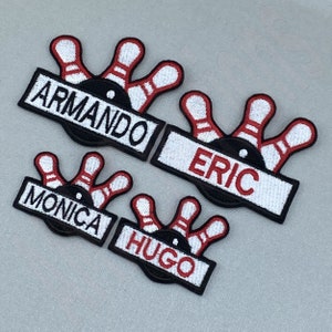 Custom Bowling Patch: Personalized Embroidered Iron-on Applique - Etsy