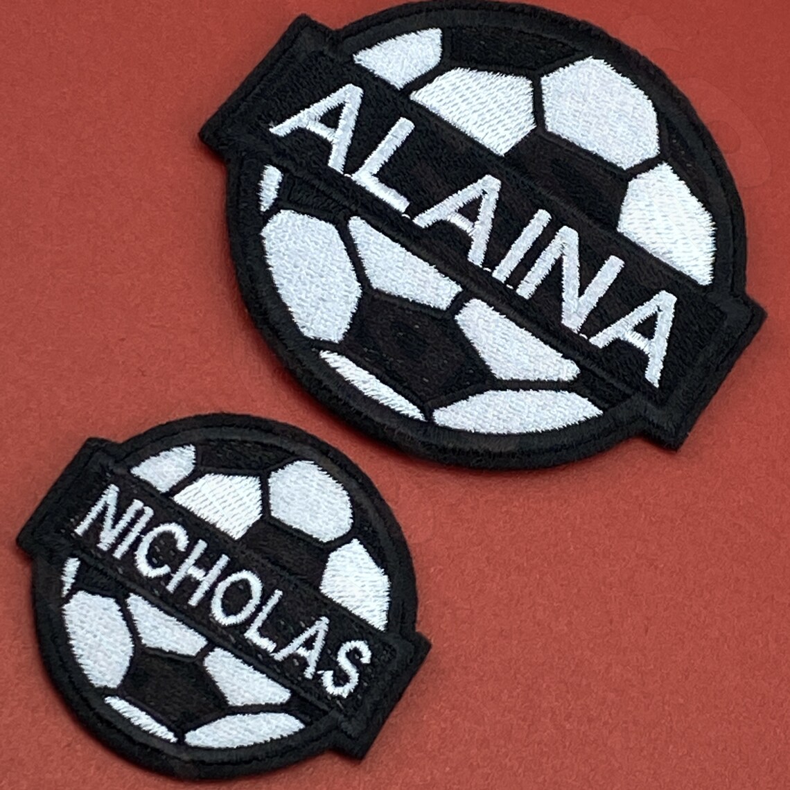 Custom Soccer Ball Embroidered Patch Soccer Ball Embroidery - Etsy
