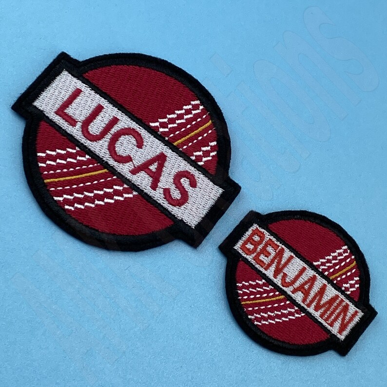 Custom Cricket Ball Embroidered Patch: Personalized Iron-on Applique - Etsy