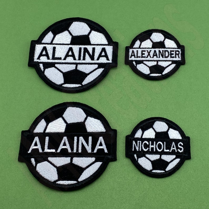 Custom Soccer Ball Embroidered Patch Soccer Ball Embroidery - Etsy