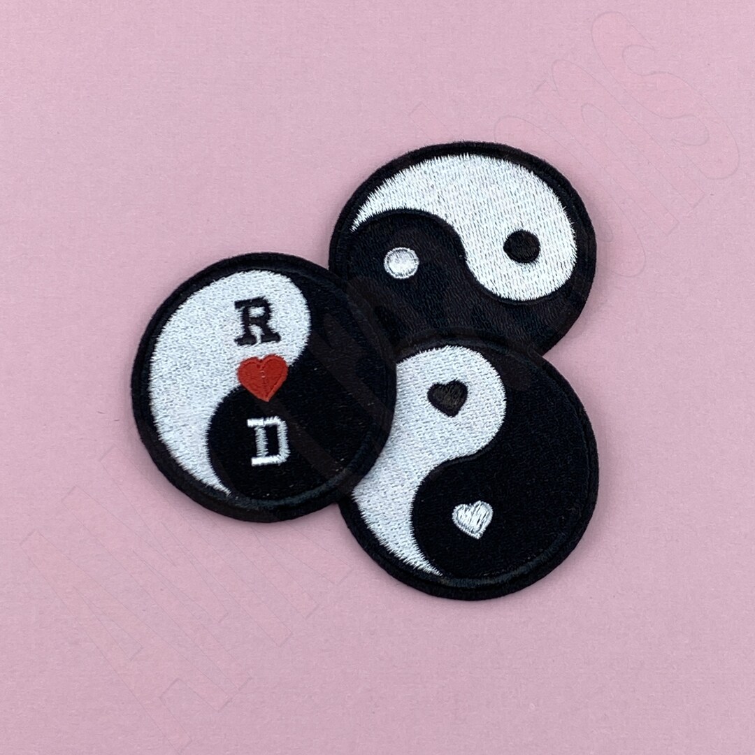 Custom Yin Yang Embroidered Patch: Iron on or Sew On - Etsy