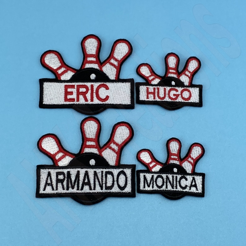 Custom Bowling Patch: Personalized Embroidered Iron-on Applique - Etsy
