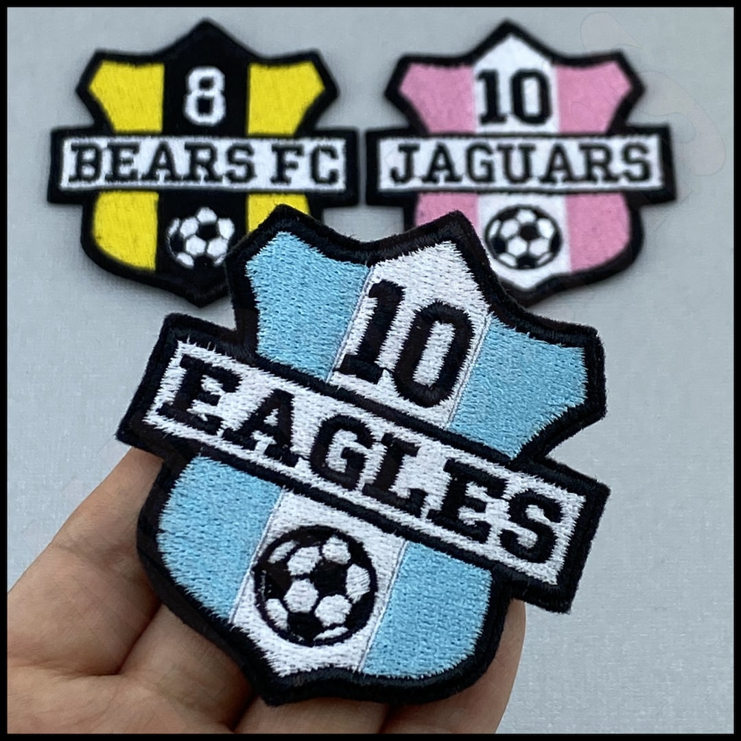 Custom Soccer Shield Embroidered Patch: Personalized Team Badge - Etsy