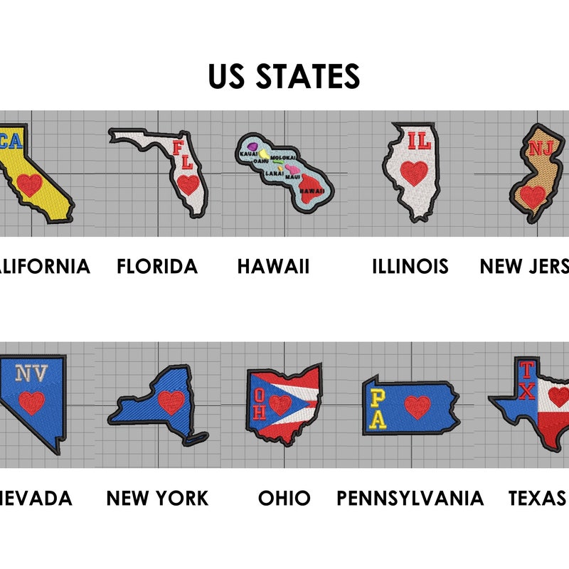 State Patches - Etsy