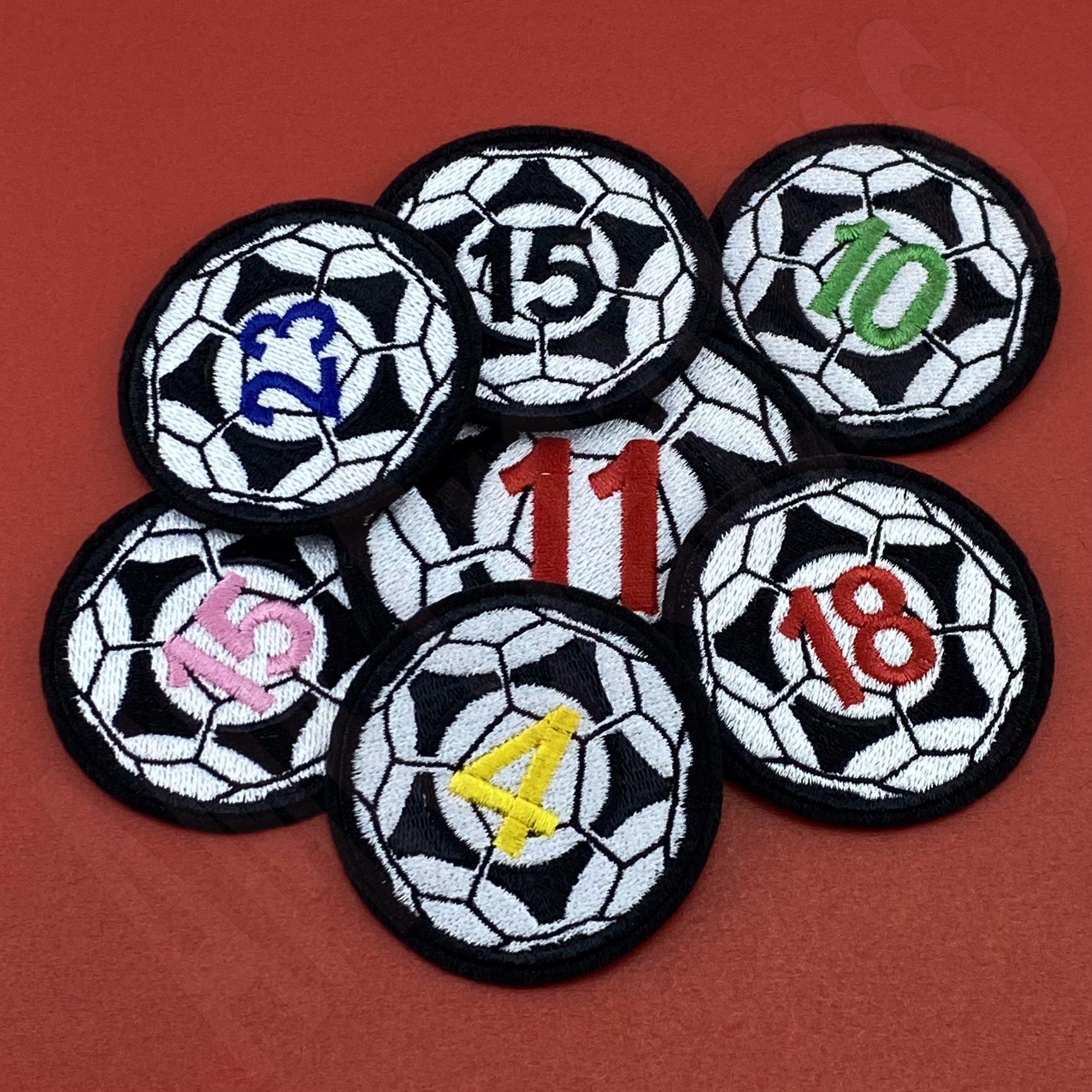 Personalized Soccer Ball Embroidered Patch Soccer T-shirt - Etsy