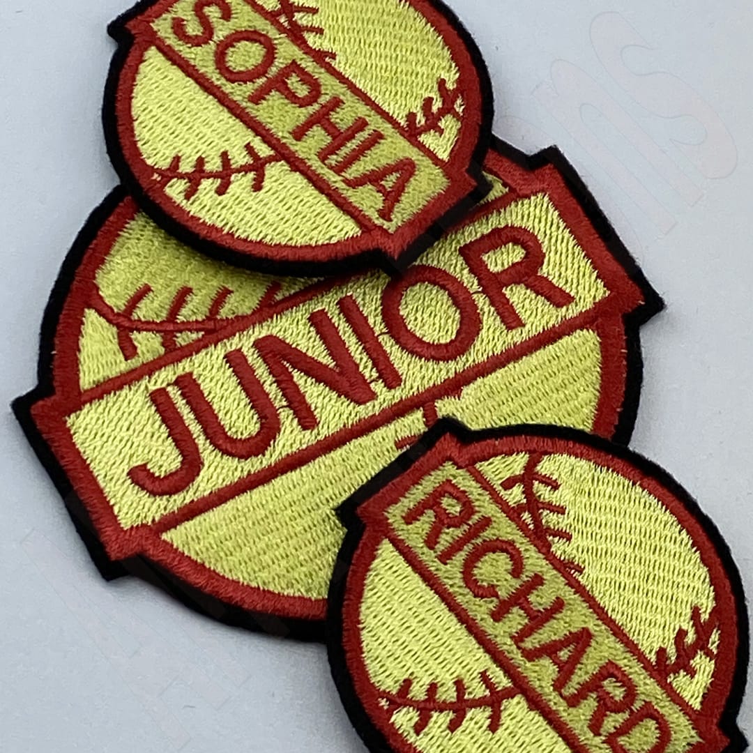 Custom Softball Name Embroidered Patch | Personalized Name Softball Patch | Sport Custom Patch ...