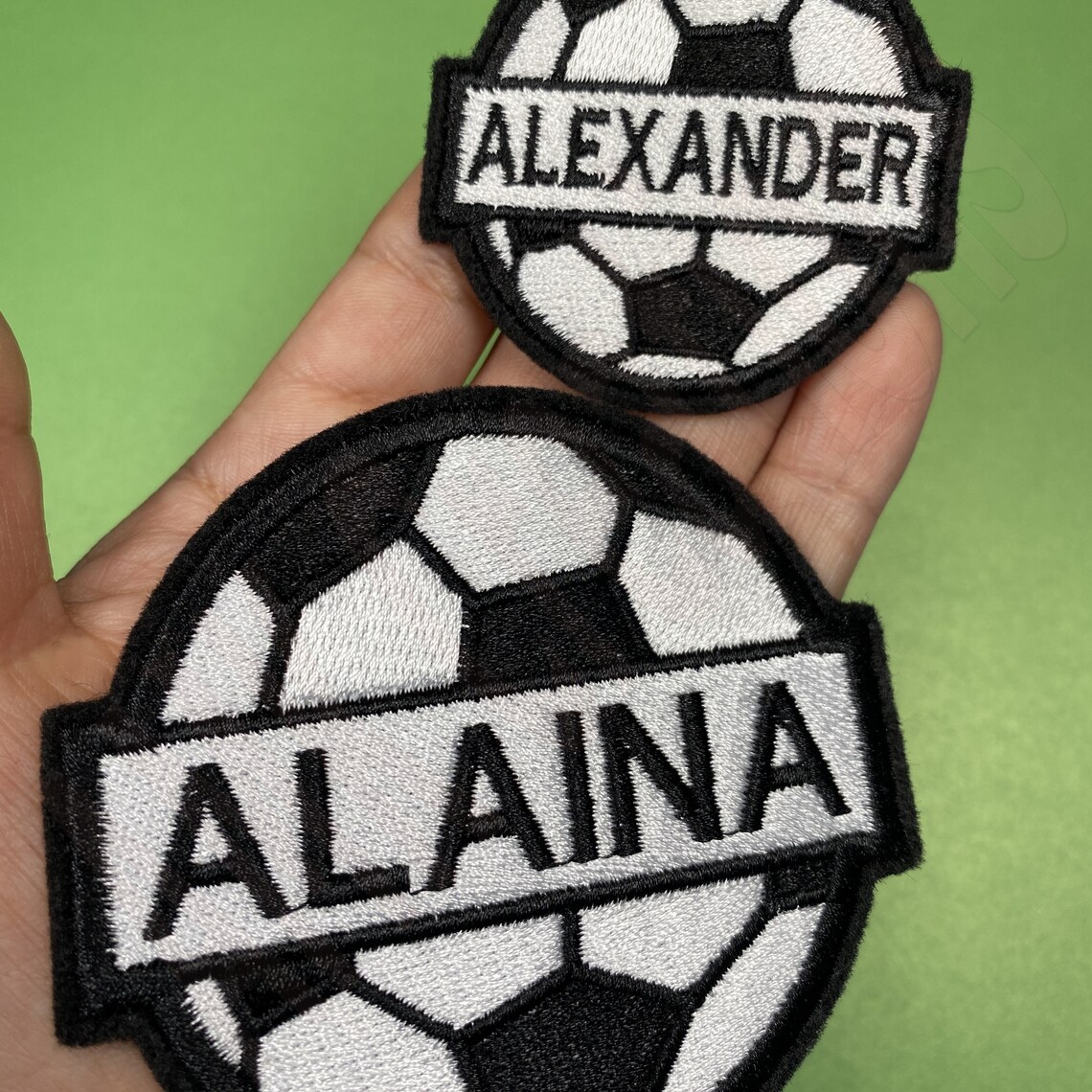 Custom Soccer Ball Embroidered Patch Soccer Ball Embroidery - Etsy