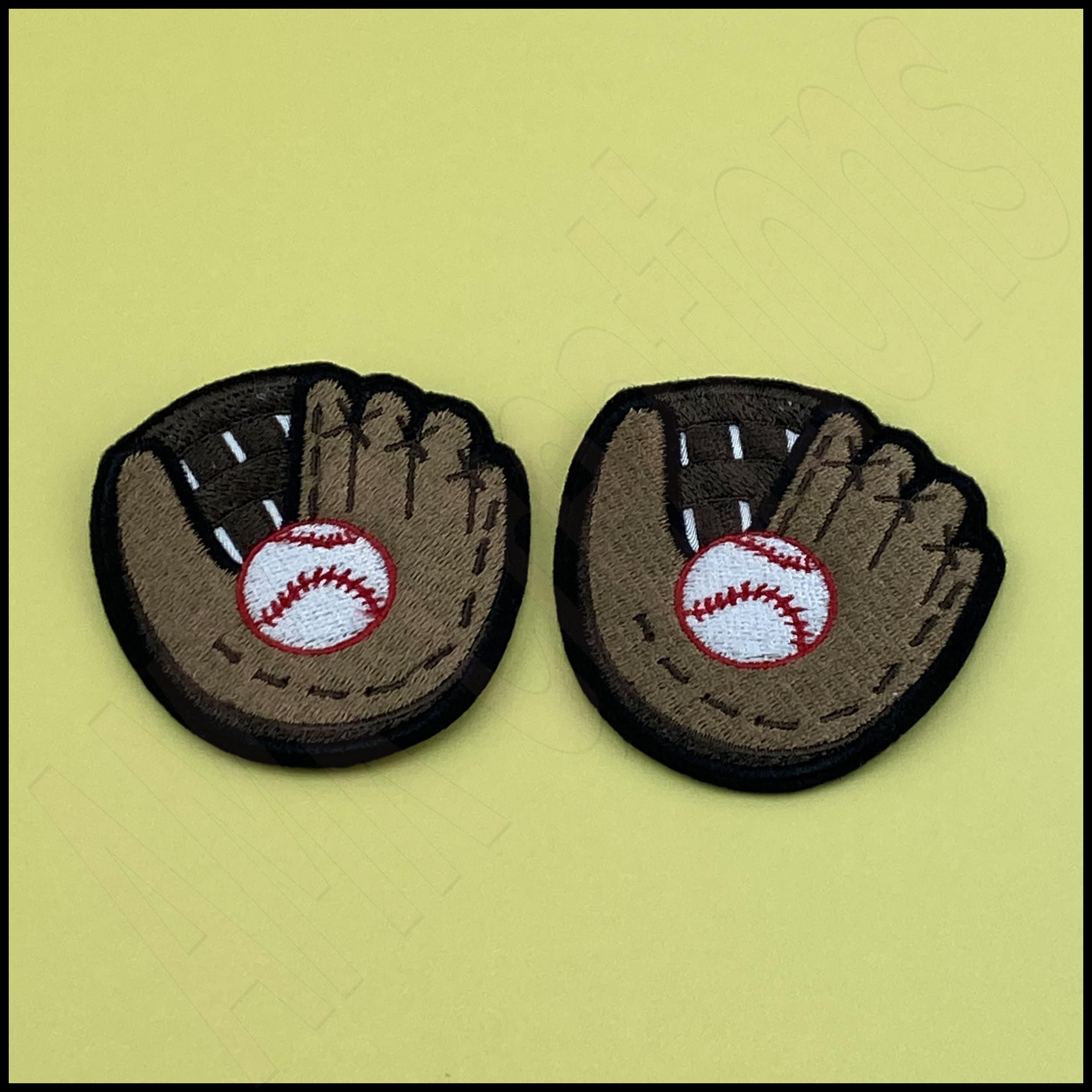 Baseball Glove Embroidered Patch Baseball Glove Applique Sport Custom ...