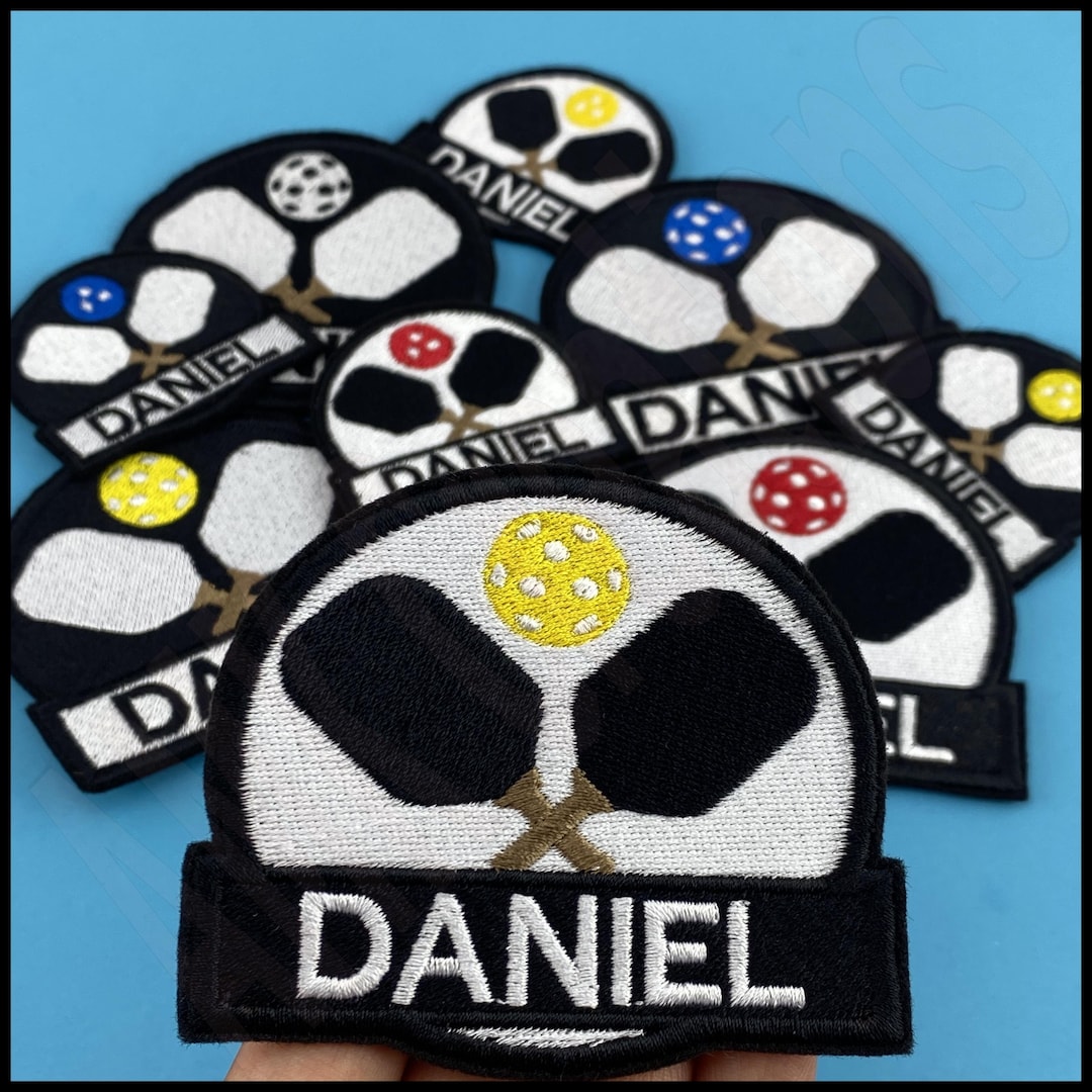 Custom Embroidered Pickleball Patch: Personalized Name, Iron-on or Sew ...