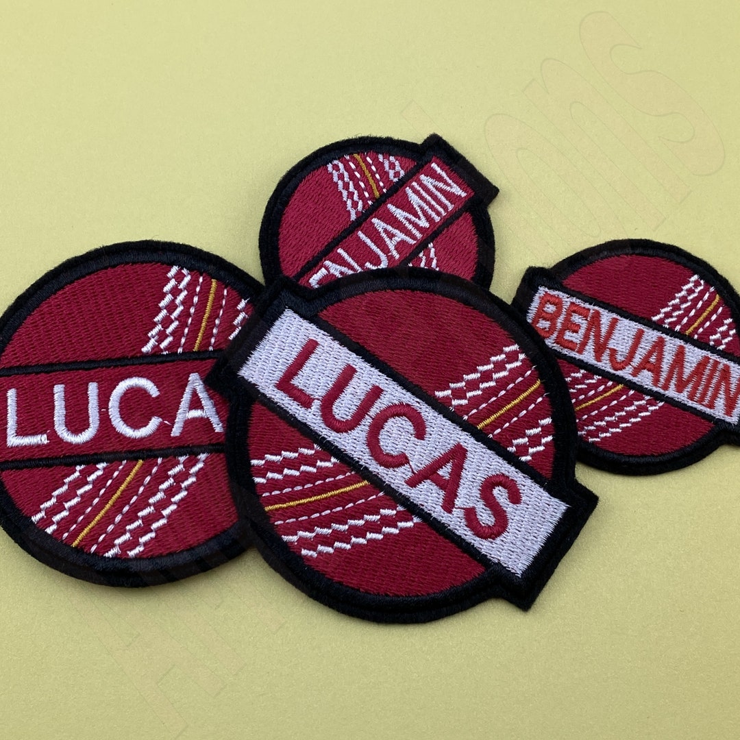 Custom Cricket Ball Embroidered Patch Cricket Embroidery Applique ...