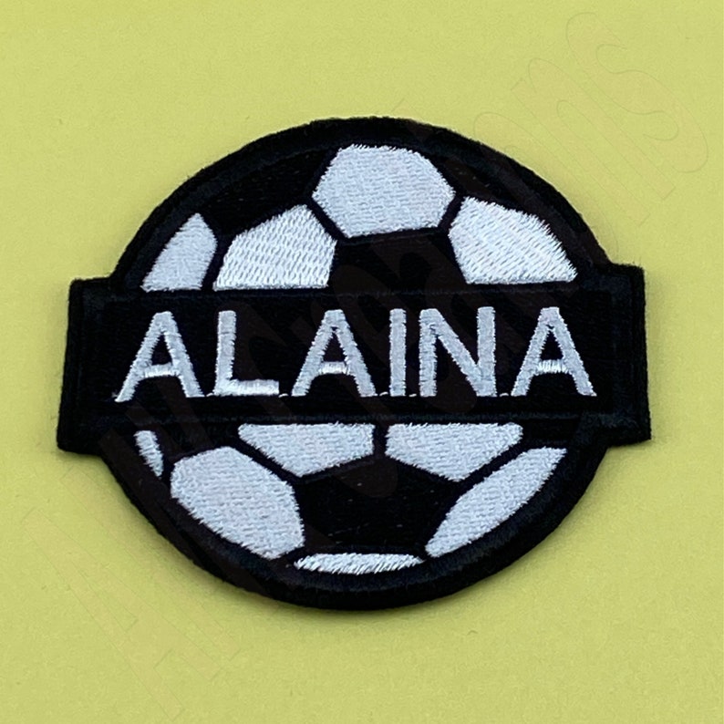 Custom Soccer Ball Embroidered Patch Soccer Ball Embroidery - Etsy
