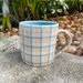 Handmade Plaid Mug Ceramic Coffee Mug Pottery Teacup in - Etsy