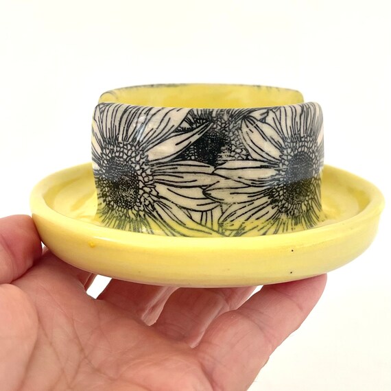 Sunflower Sponge Holder Handmade Ceramic Sponge Keeper - Etsy