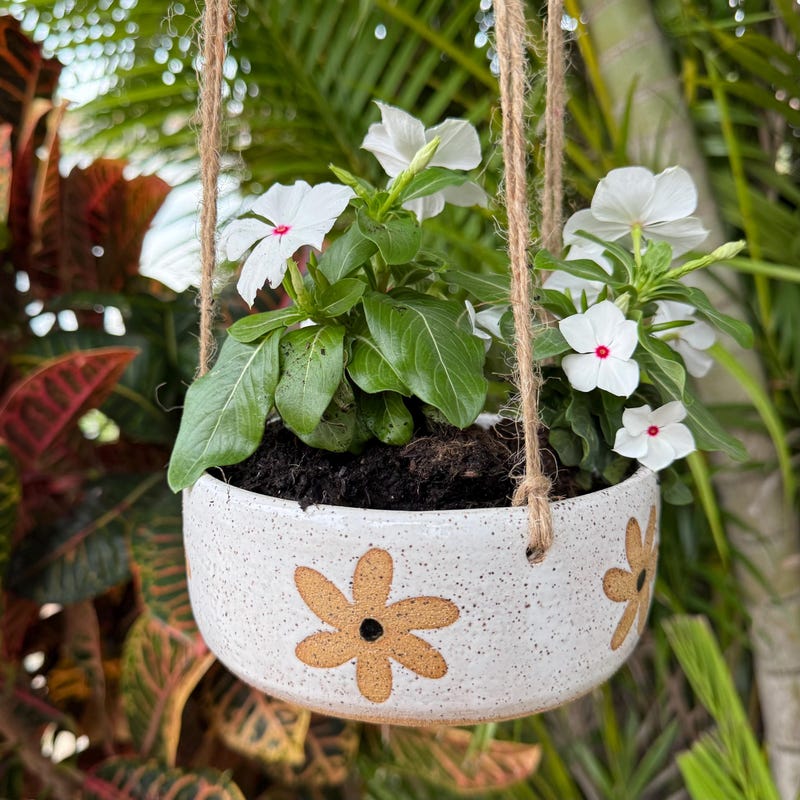 Ceramic Hanging Planter - Etsy
