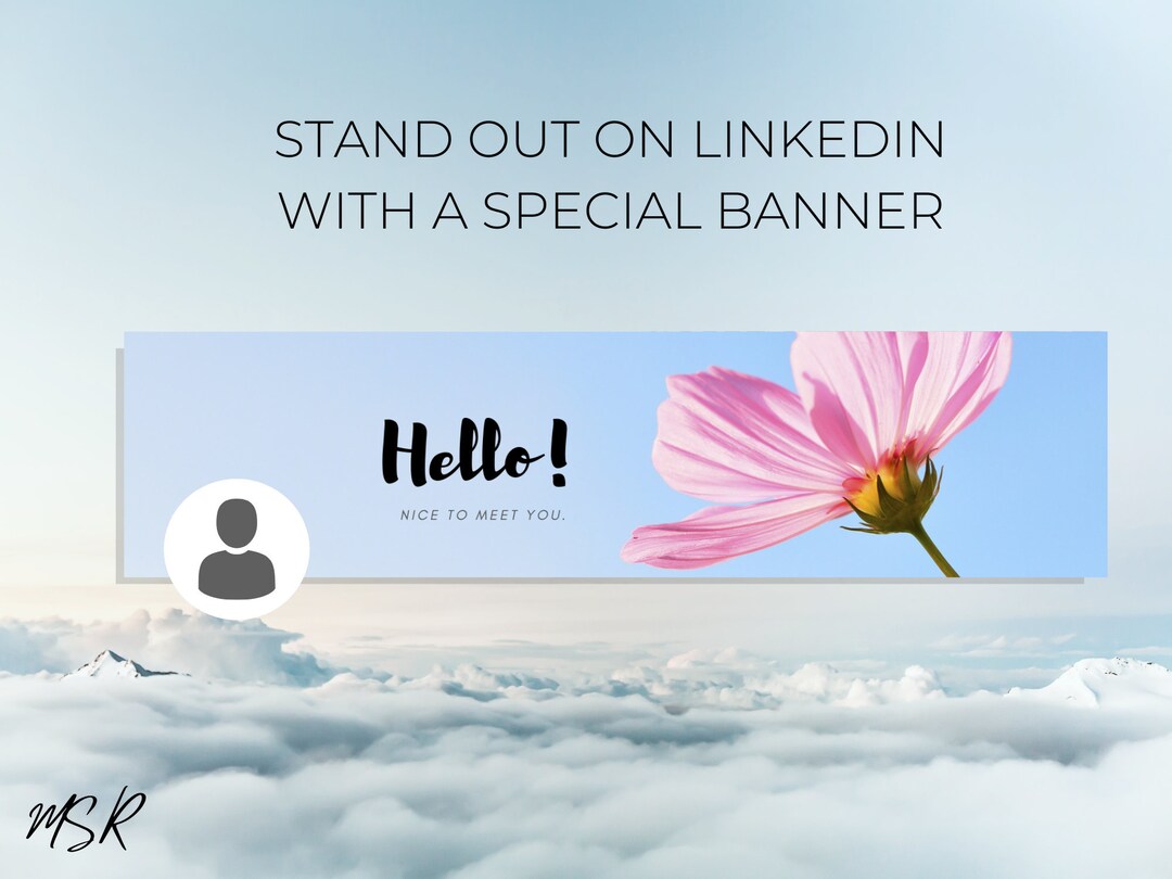 Floral Linkedin Banner Instant Download for Linkedin Background Photo ...