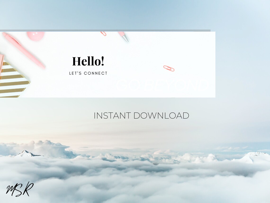 Aesthetic Linkedin Banner | Instant Download for Linkedin Background ...