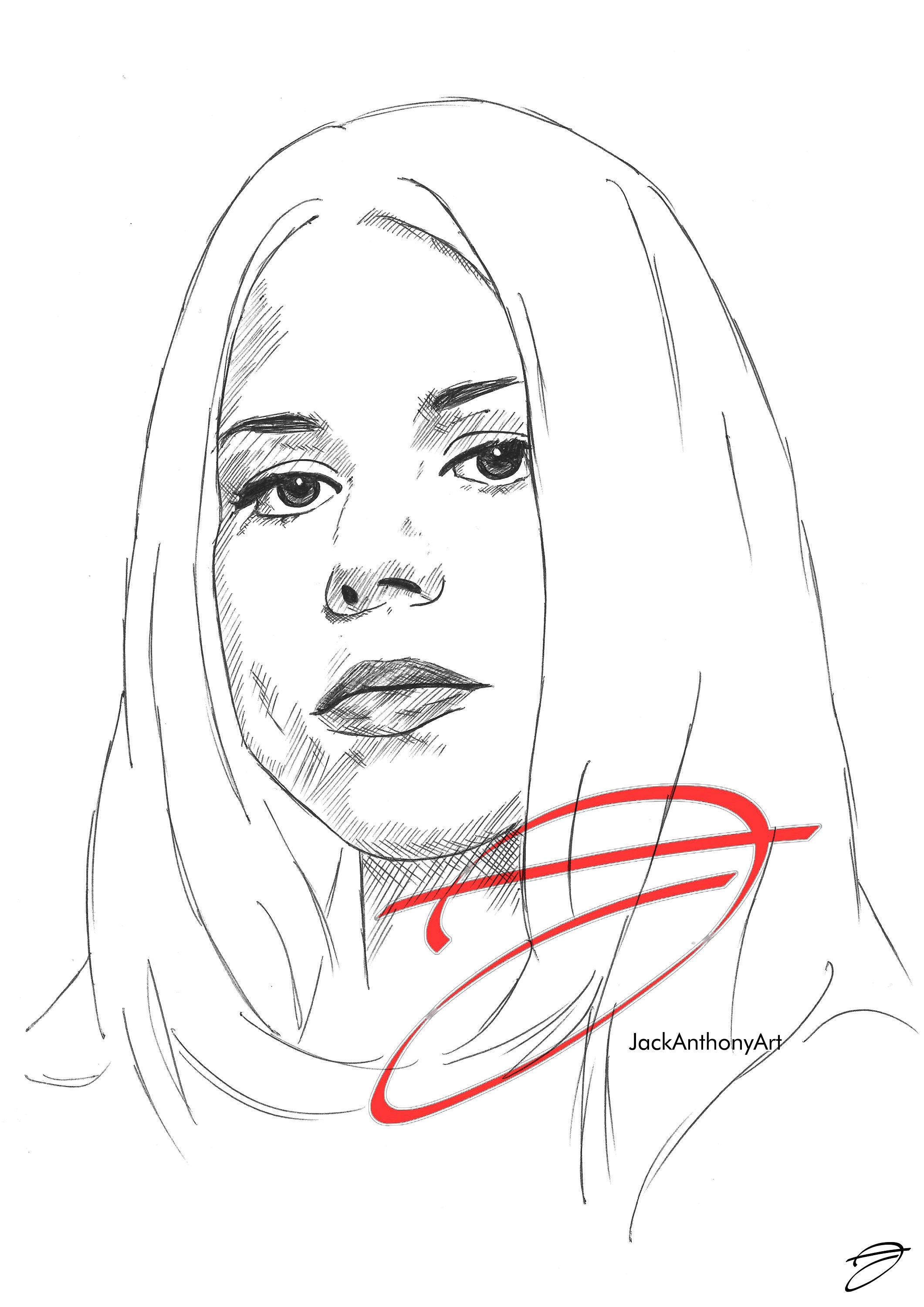 Billie Piper as Rose Tyler Pen Sketch Print - Etsy