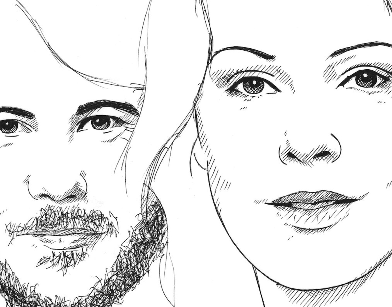 ABBA - Pen Sketch Print - Etsy