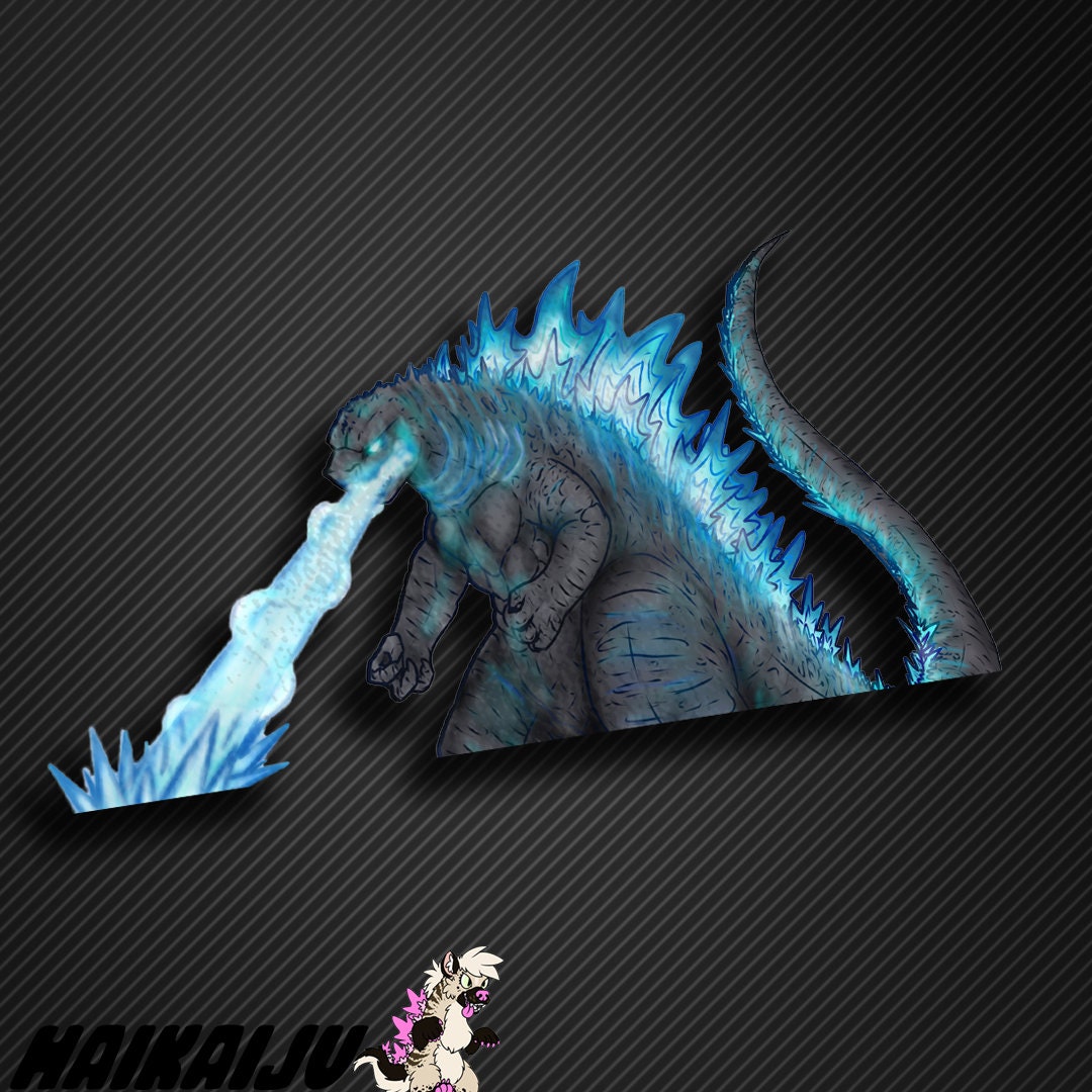 Legendary Godzilla Atomic Breath Ver. Sticker Decal - Etsy