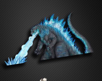 Godzilla Sticker | Etsy