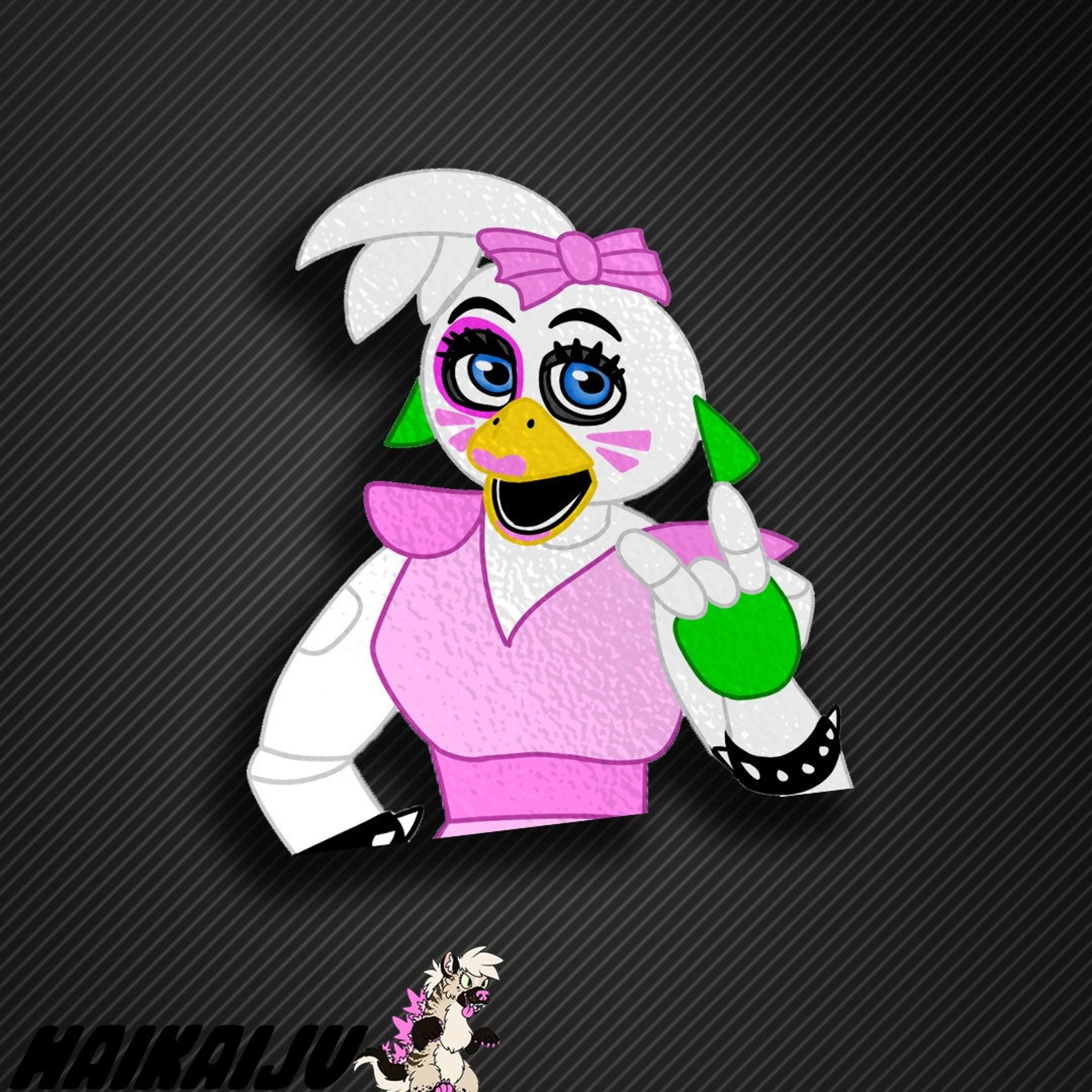 Five Nights at Freddys Security Breach GLAMROCK CHICA Sticker - Etsy UK