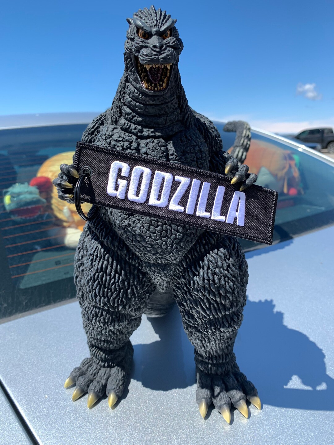 GODZILLA Jet Tag Keychain - Etsy